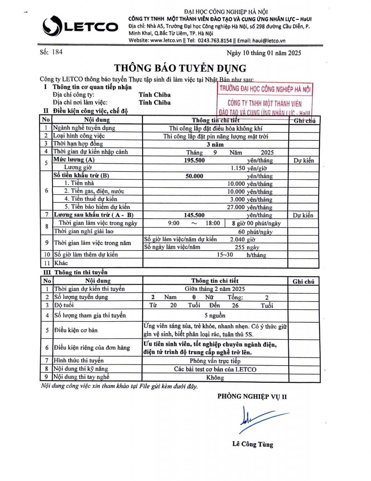 THI CÔNG LẮP ĐẶT ĐIỀU HÒA KHÔNG KHÍ - Công ty Letco